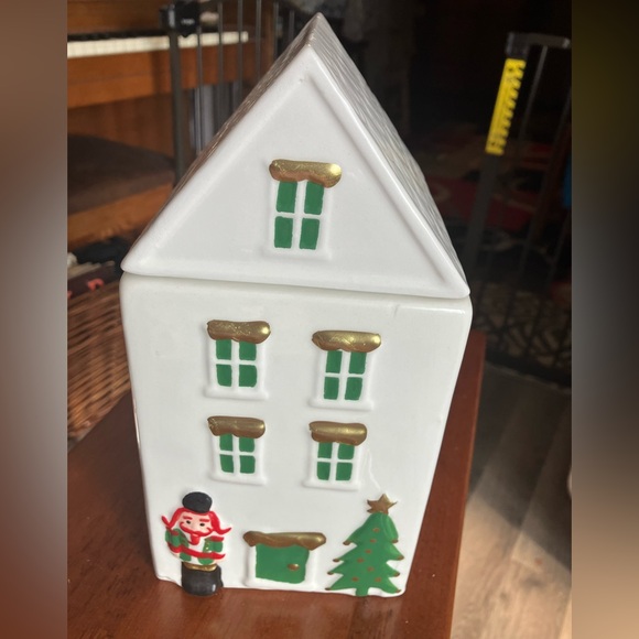 Holiday Style | Holiday | Two Story House Mini Cookie Jar With ...